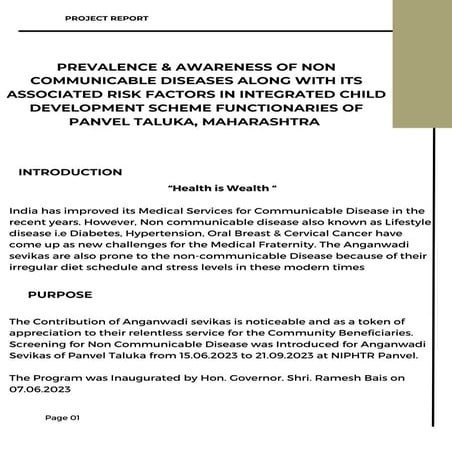 NCD Screening for Anganwadi Sevikas.pdf 1 | PDF