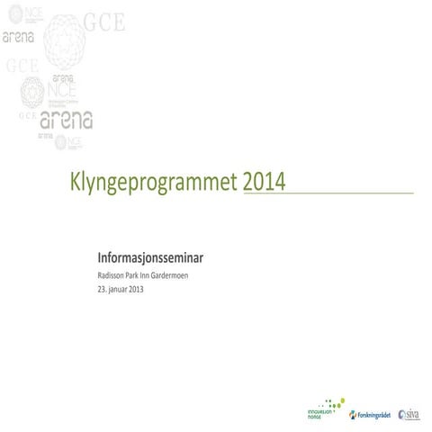 Nce presentasjon 23 jan 2014 | PDF