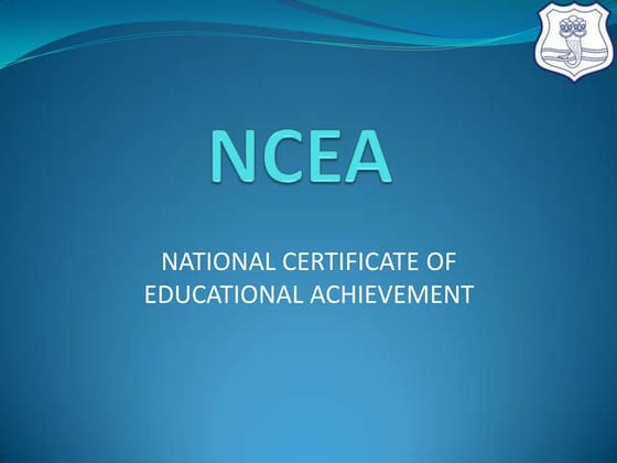 Ncea information evening | PPT