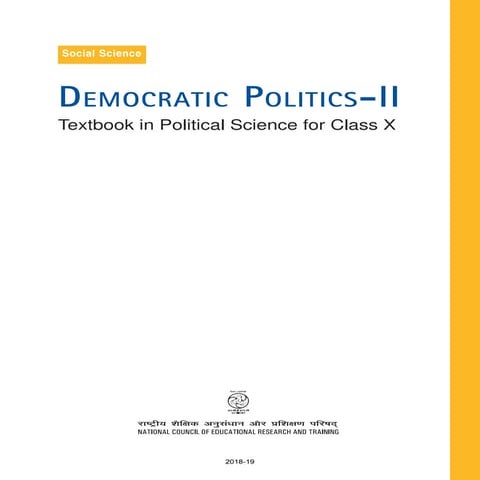 NCERT CLASS 10 POLITICAL SCIENCE DEMOCRATIC POLITICS 2 | PDF