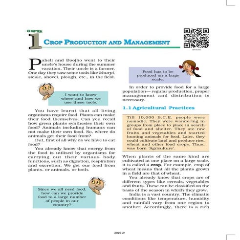 NCERT CHAPTER: CROP PRODUCTION & MANAGEMENT | PDF