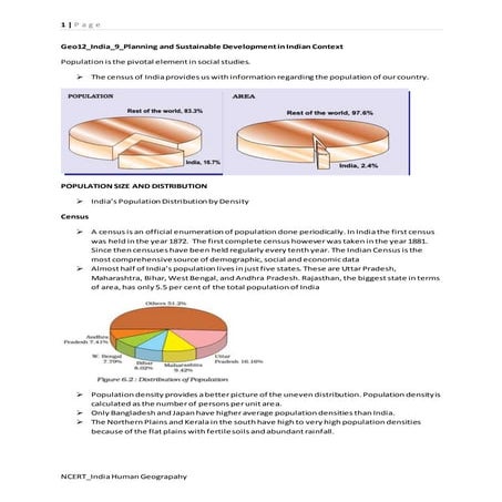 Ncert india human geograpahy | DOCX