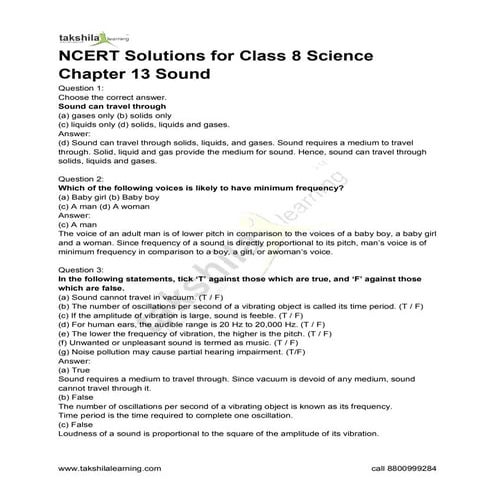 NCERT Solutions for Class 8 Science -Chapter 13 Sound.pdf