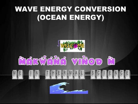 Wave energy | PPT