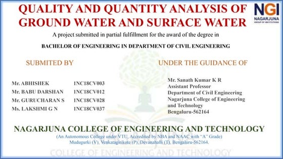 Water resource engineering project list | PDF