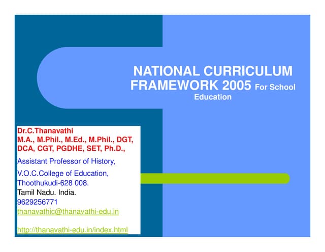 NCF 2023: National Curriculum Framework 2023 | PPTX