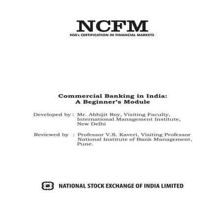 Study Material - [NCFM] Financial Markets A Beginners' Module | PDF