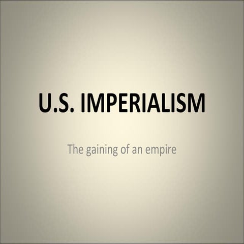 Nc goal #6 american imperialism | PPT