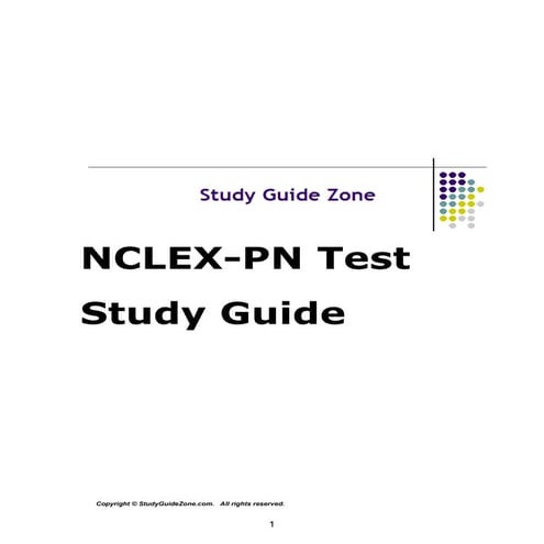 NCLEX-PN Study Guide | PDF