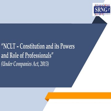 NCLT-Constitution and its power | PPTX