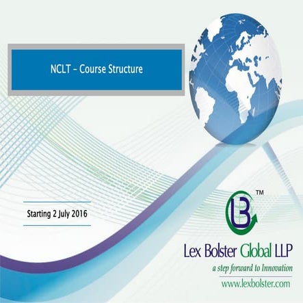 NCLT Training Course Structure | PPT | Free Download