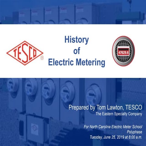 History of Electric Metering | PPTX