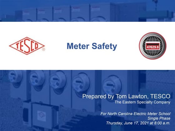 Current Metering Safety Topics | PPT