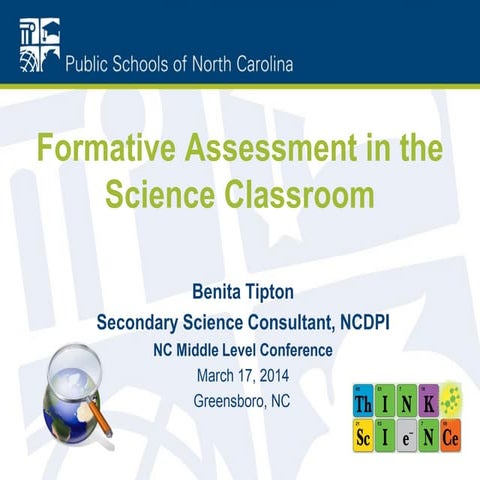 Formative Assessment in the 6-8 Science Classroom | PDF