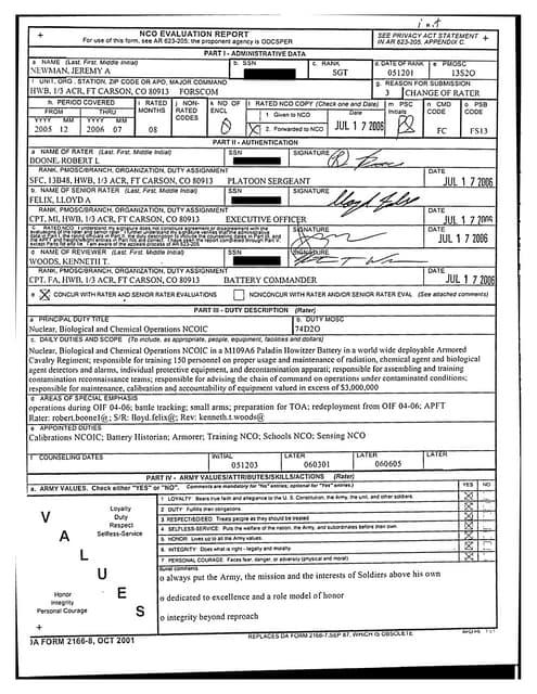 Sample Award Recommendation DA Form 638 | PDF | Physical Therapy | Wellness