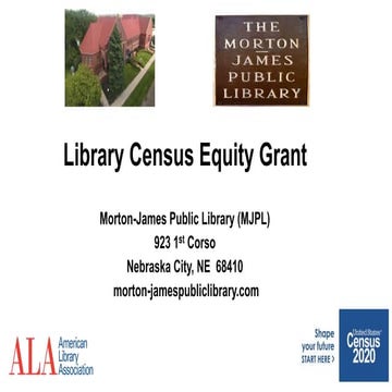 NCompass Live: 2020 Census Outreach for Libraries: Denise Davis' Presentation | PPT