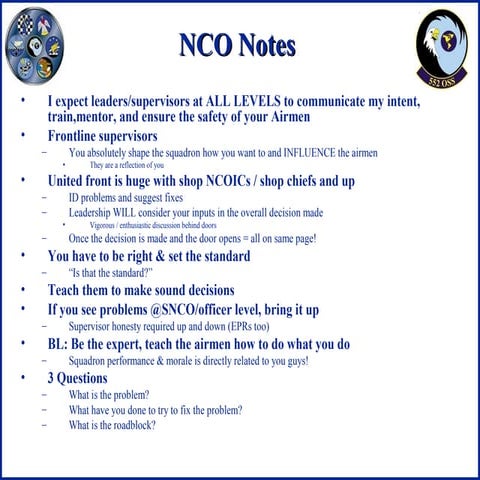 Nco slides | PPT