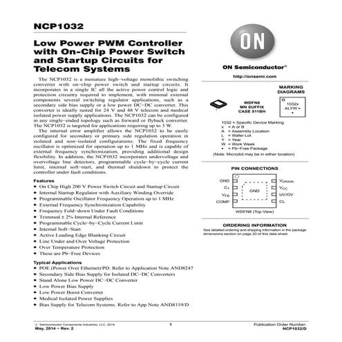 Ncp1032 d | PDF