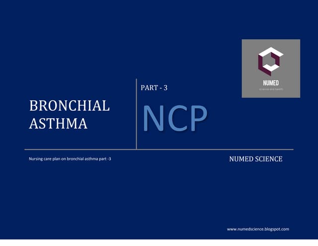 Nursing Care Plan Bronchial asthma part 1 | PDF