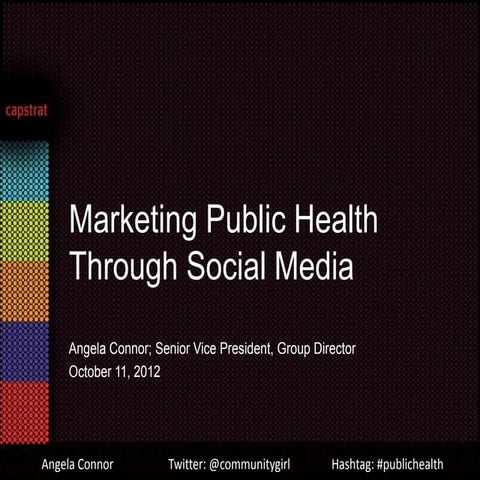 Marketing Public Health Through Social Media | PPTX | Social Networking ...