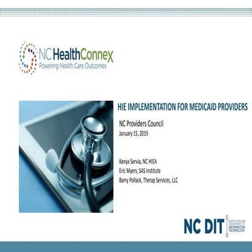 Nc providers council final 1 15 19 | PPT