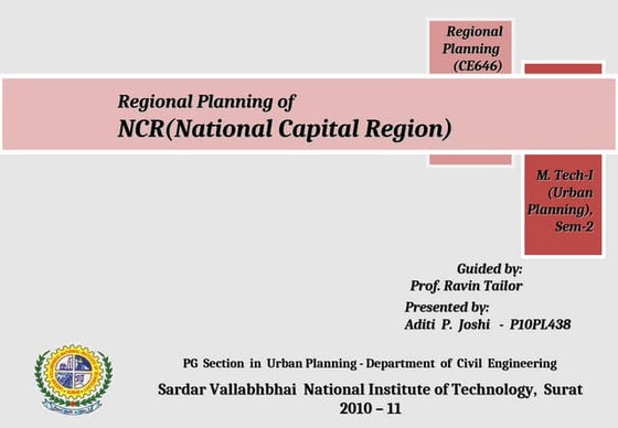 NCR regional planning.pdf | Developmental Sites | Real Estate