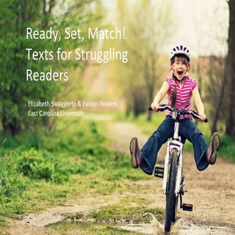 Matching 3-5 Struggling Readers to Texts | PPTX