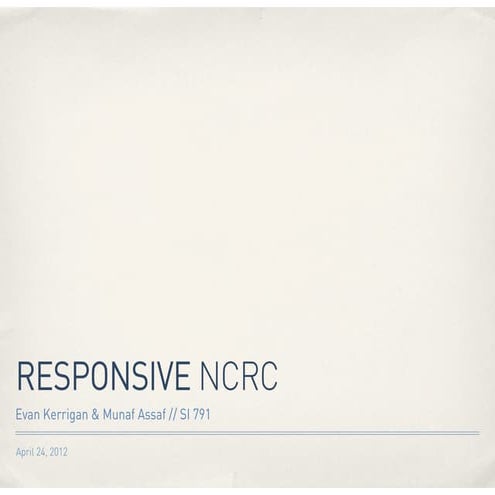 Ncrc responsive final | PDF
