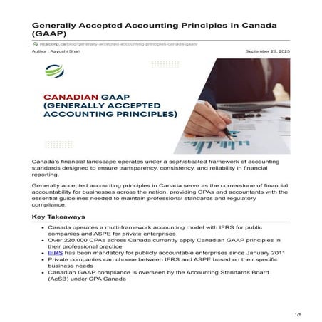 ChatGPT said: Canadian GAAP: Standards for Accurate Financial Reporting ...