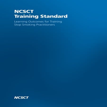 Ncsct training standard | PDF