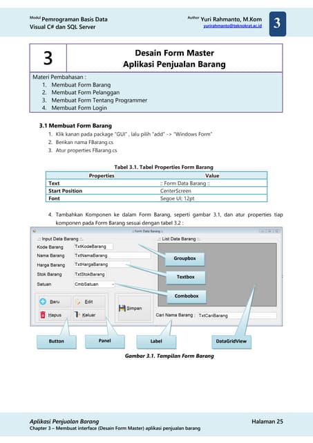 Modul PBO Bab-07 - Enkapsulasi (Encapsulation) | PDF