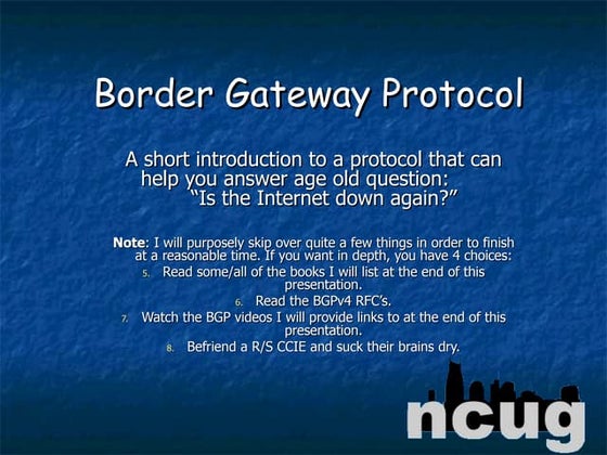 Border Gateway Protocol | PPT