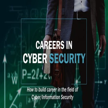 Careers in Cyber Security | PPT