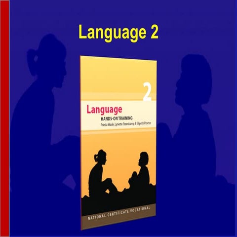 NCV 2 Language Hands-On Support Slide Show - Module 2 | PPT