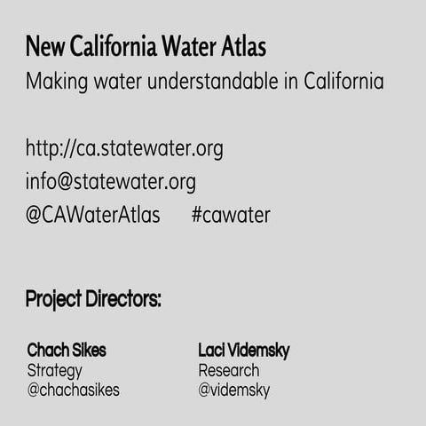 Cawateratlas presentations