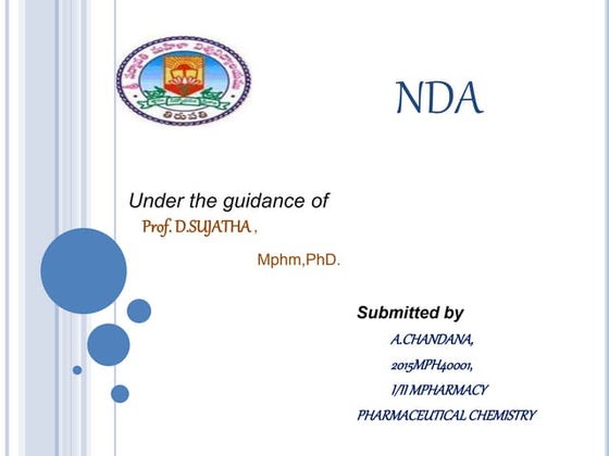 Regulatory Affairs - IND,NDA,ANDA | PPTX