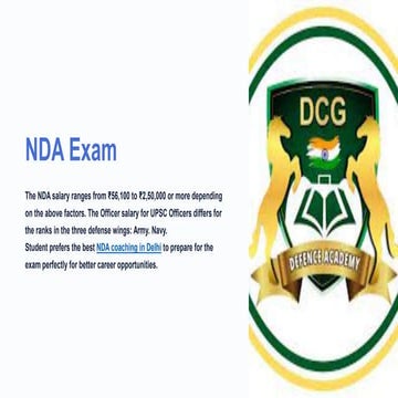 NDA Exam | PPTX