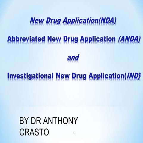 cmc [ chemistry manufacturing control ] | PPTX