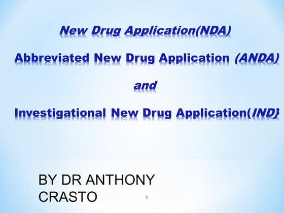 Guidance for industry content and format of investigational new drug ...
