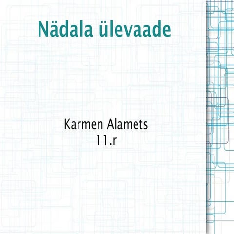 Nädala ülevaade | ODP