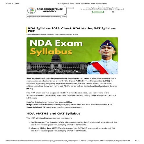 Nda syllabus UPSC NDA GAT AND MAT NDA dehradun.pdf