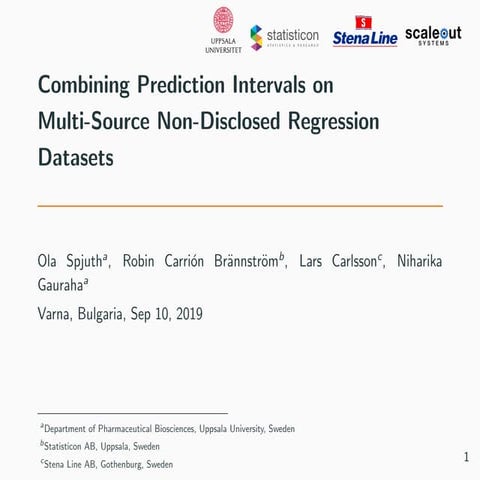 Combining Prediction Intervals On Multi Source Non Disclosed Regression Datasets Ppt 