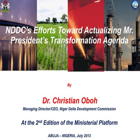 #MP2013 Presentation of NDDC | PDF
