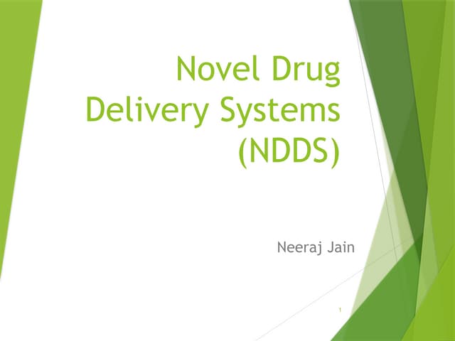 Novel Drug Delivery System (NDDS) | PPTX | Substance Abuse | Diseases ...
