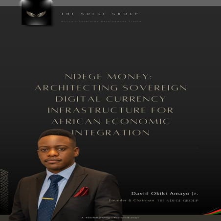 Ndege Money: Architecting Sovereign Digital Currency Infrastructure for ...