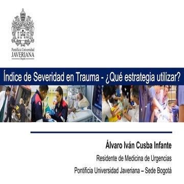Índice de severidad en trauma | PPTX