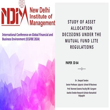 mutual funds lite sebi guidelines regulations and effects | PPTX