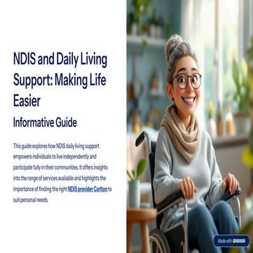 NDIS and Daily Living Support Making Life Easier | PDF