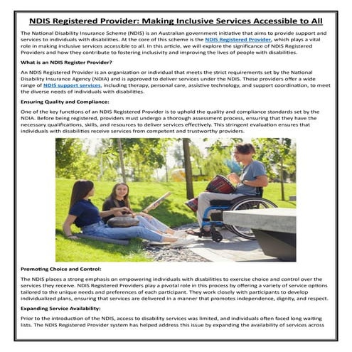 Step-by-Step Guide to NDIS Provider Application and Registration ...