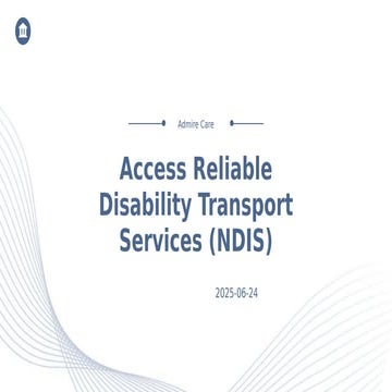 Reliable NDIS Transport Services for Independent Living | PDF